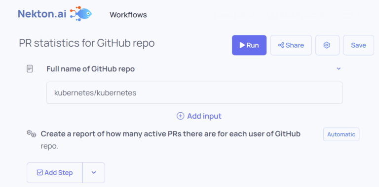 Get GitHub PR statistics and custom reports - Nekton Blog