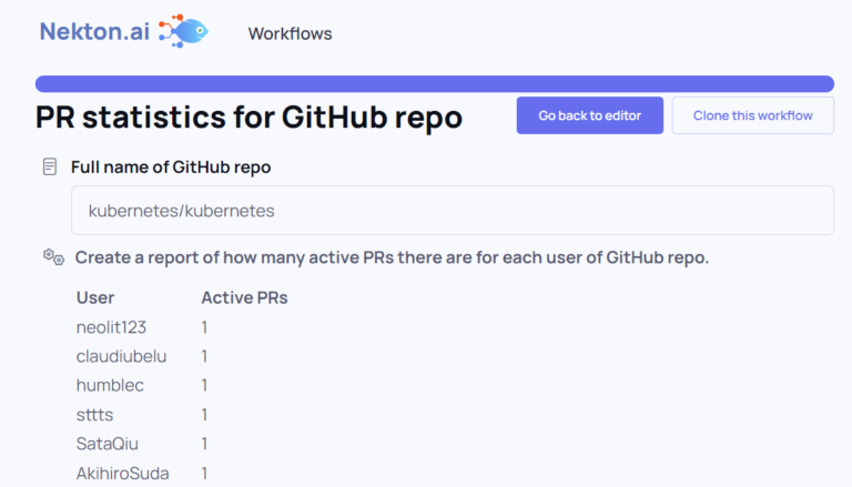 Get GitHub PR statistics and custom reports - Nekton Blog